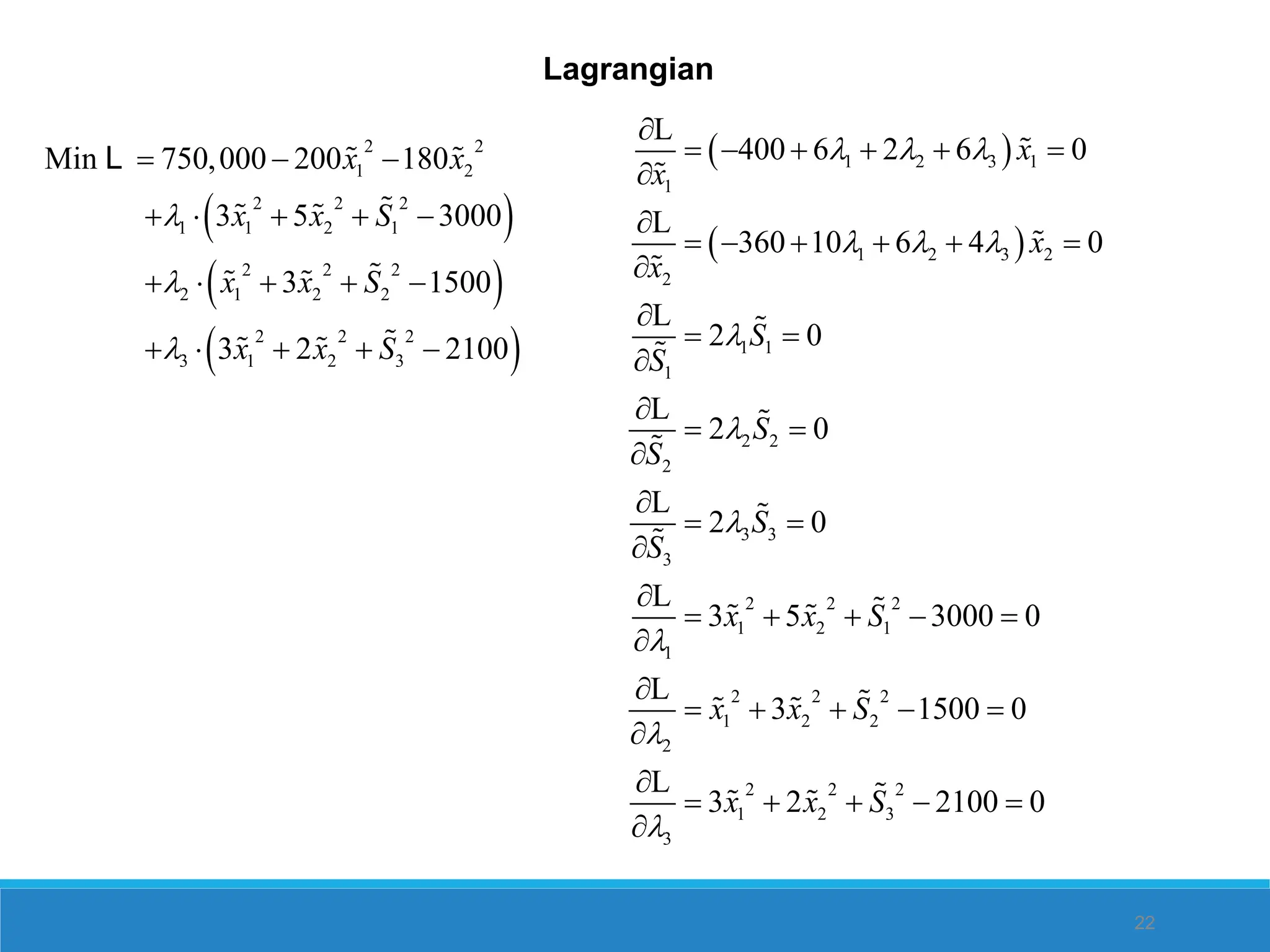 73nonlinear Programming Lagrangeexamplespptx 