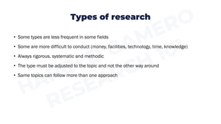 Research 101: Types of Scientific Research | PDF | Science