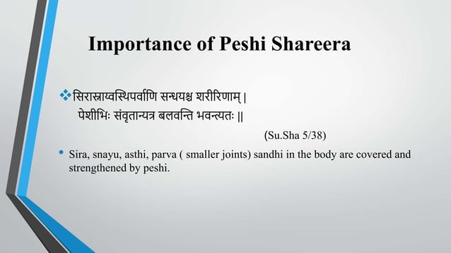 PESHI SHAREERA OF SHAREERA RACHANA BY DR AJITH KUMAR | PPTX