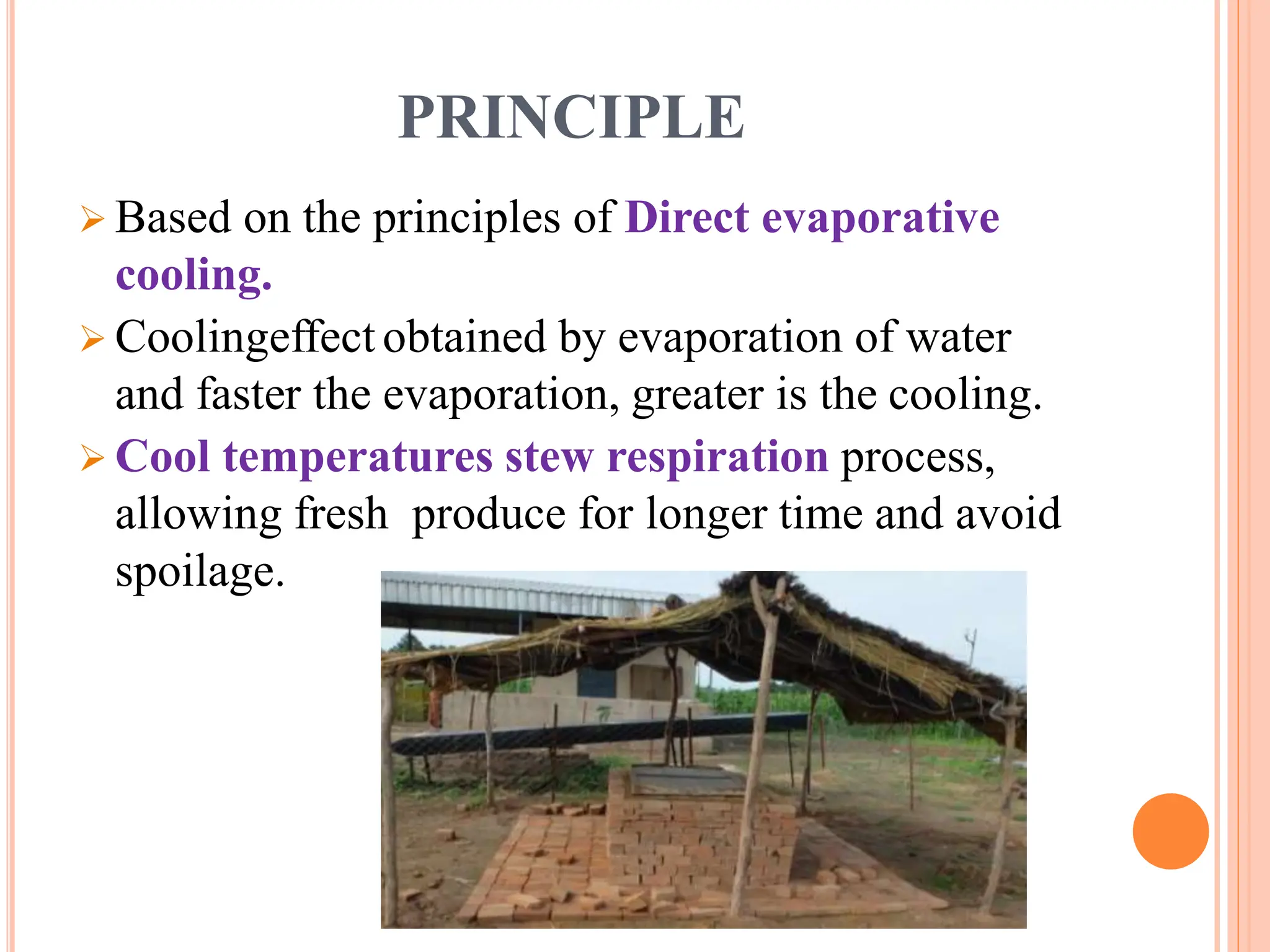 Zero energy cool chambers for post harvest management of fruits and ...
