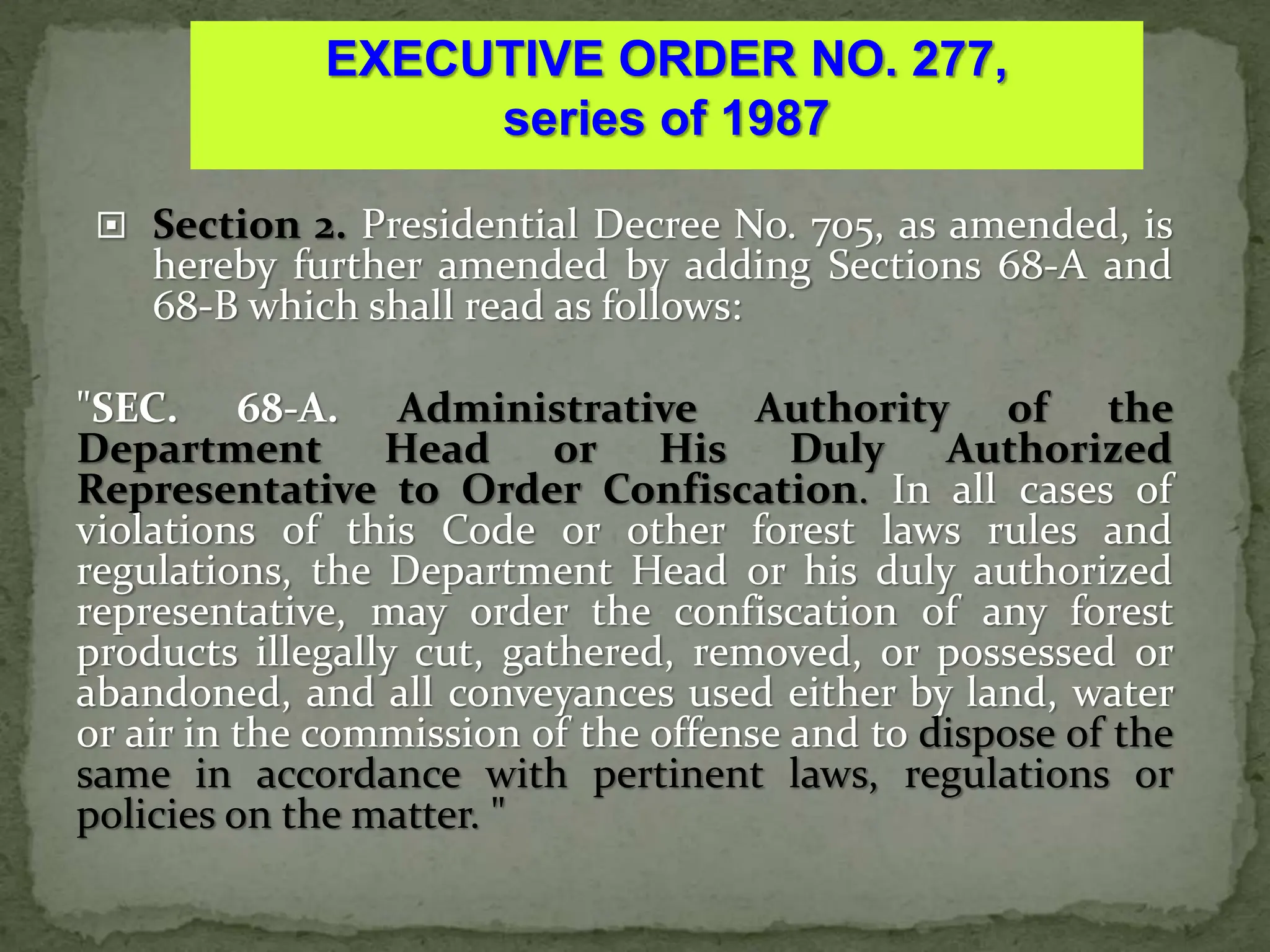7. PD 705 & RELEVANT FORESTRY LAWS PHILIPPINES | PPT