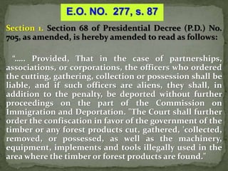 7. PD 705 & RELEVANT FORESTRY LAWS PHILIPPINES | PPT