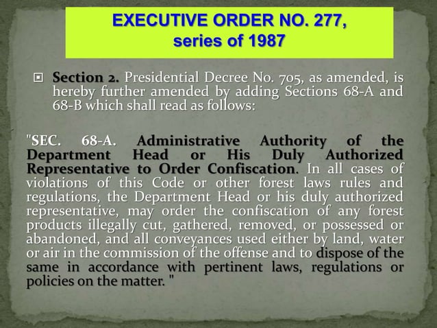 7. PD 705 & RELEVANT FORESTRY LAWS 11-27-29-13.ppt | Crime & Harmful ...