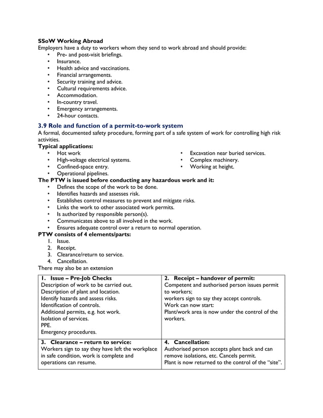 NEBOSH International General Certificate Short notes | PDF | Injuries ...