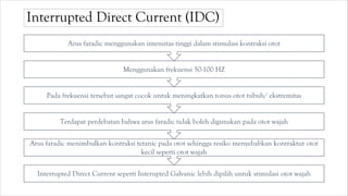 Materi Elektroterapi Fisioterapi Faradic Current | PDF