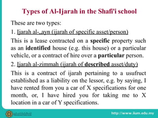 Contract of Al-Ijarah in Islamic Contracts | PDF