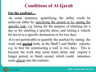 Contract of Al-Ijarah in Islamic Contracts | PDF