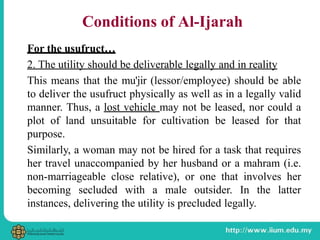 Contract of Al-Ijarah in Islamic Contracts | PDF