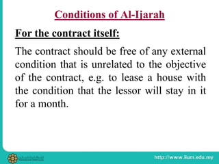 Contract of Al-Ijarah in Islamic Contracts | PDF