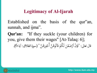 Contract of Al-Ijarah in Islamic Contracts | PDF