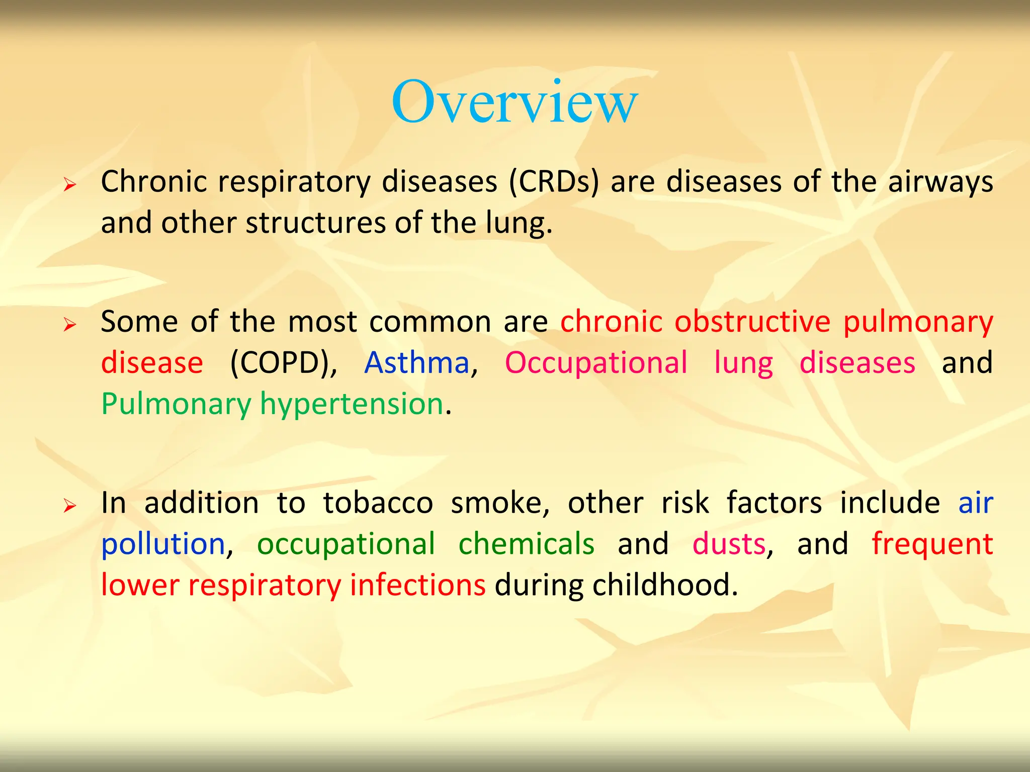 7. Epi of Chronic respiratory diseases.ppt | Free Download