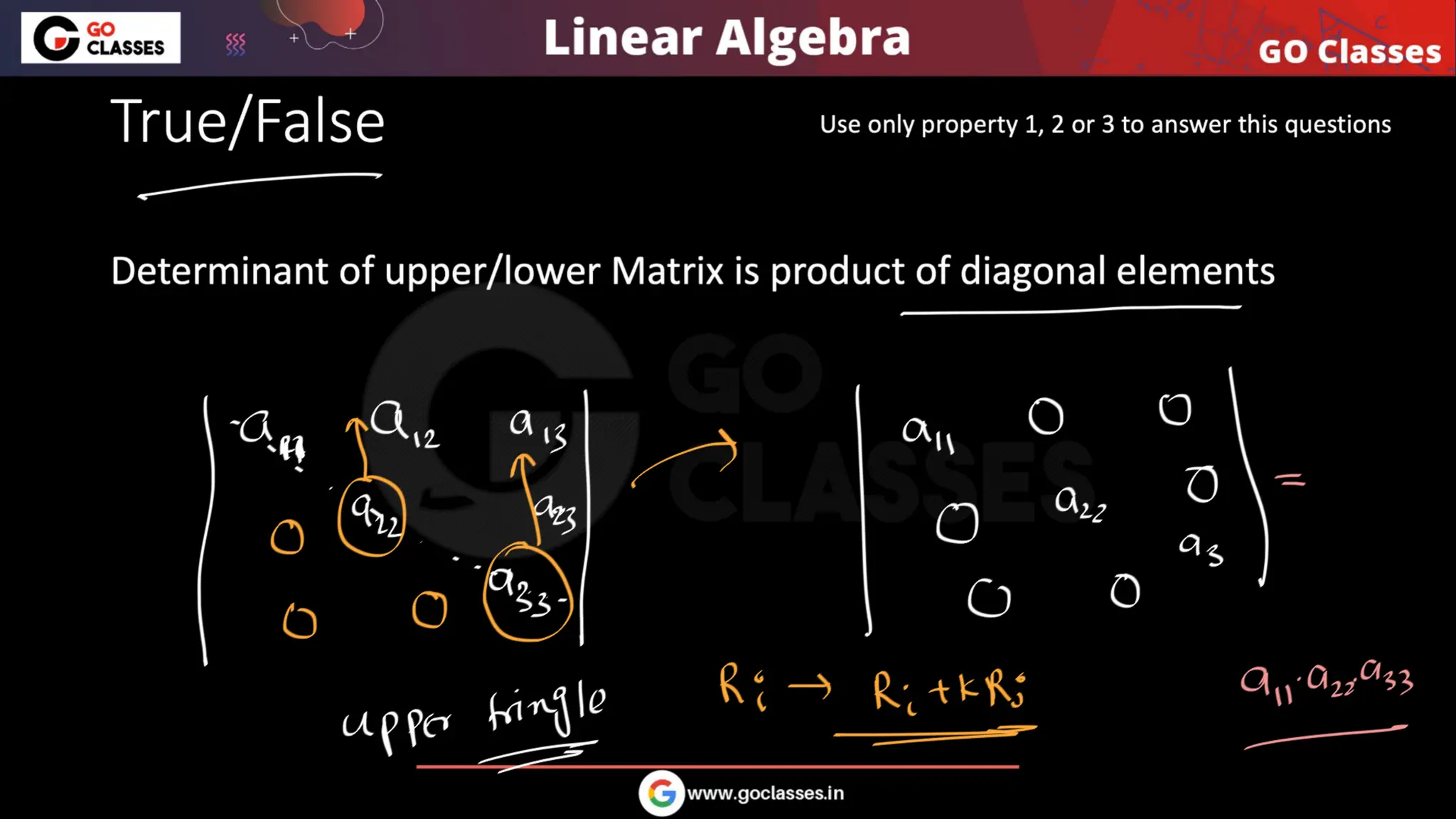 7.pdf Go Classes gateoverflow Linear Algebra | PPT | Free Download