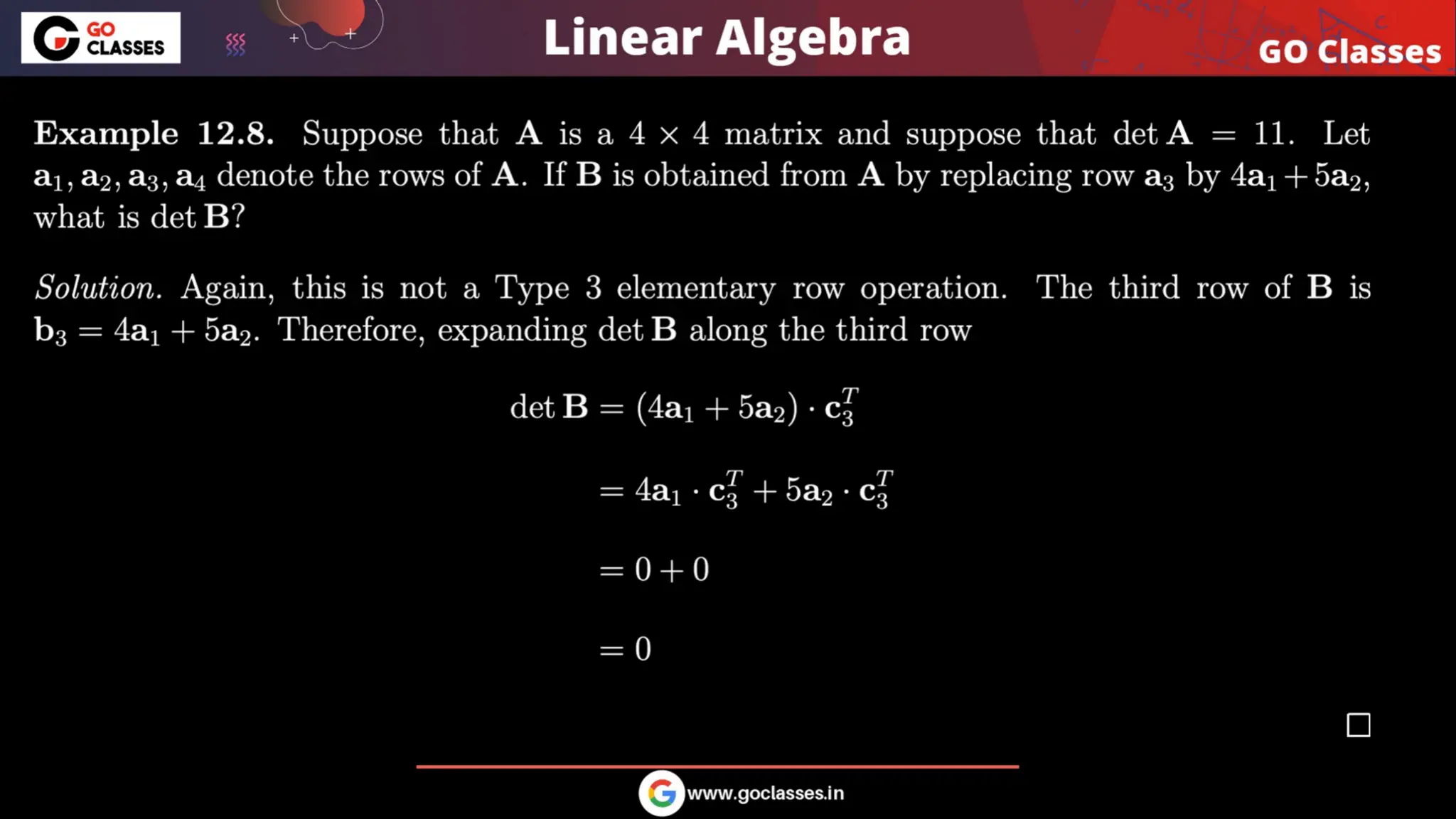 7.pdf Go Classes gateoverflow Linear Algebra | PPT