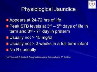 Neonatal jaundice with abo incompatibility, physiological jaundice | PPT