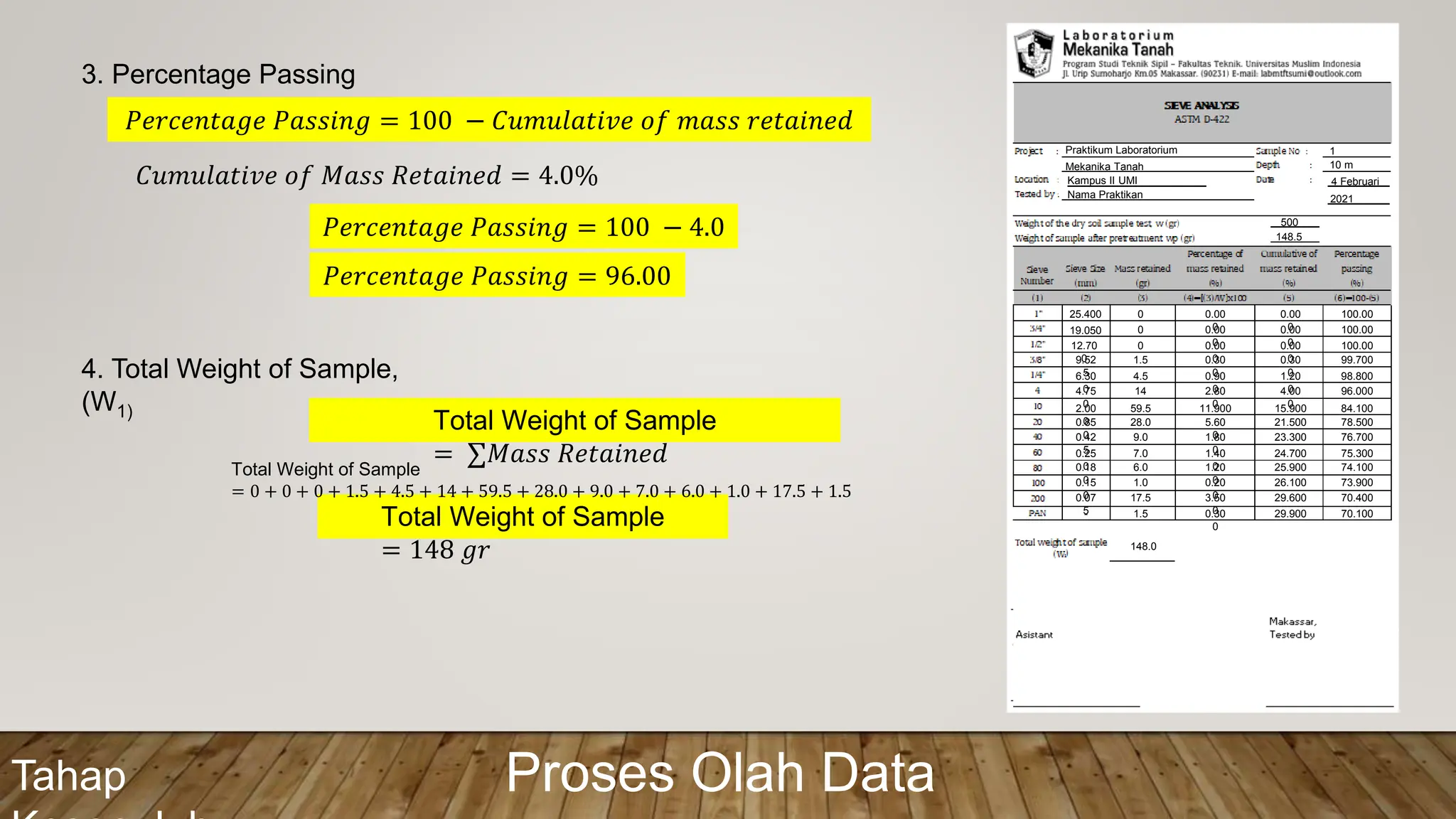 7.1 Sieve Analysis (analisa saringan )11 | PPTX