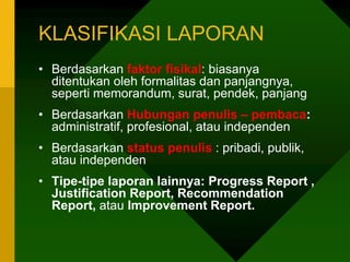 Teknik PENULISAN LAPORAN_ Training "Effective REPORT WRITING SKILL". | PPT