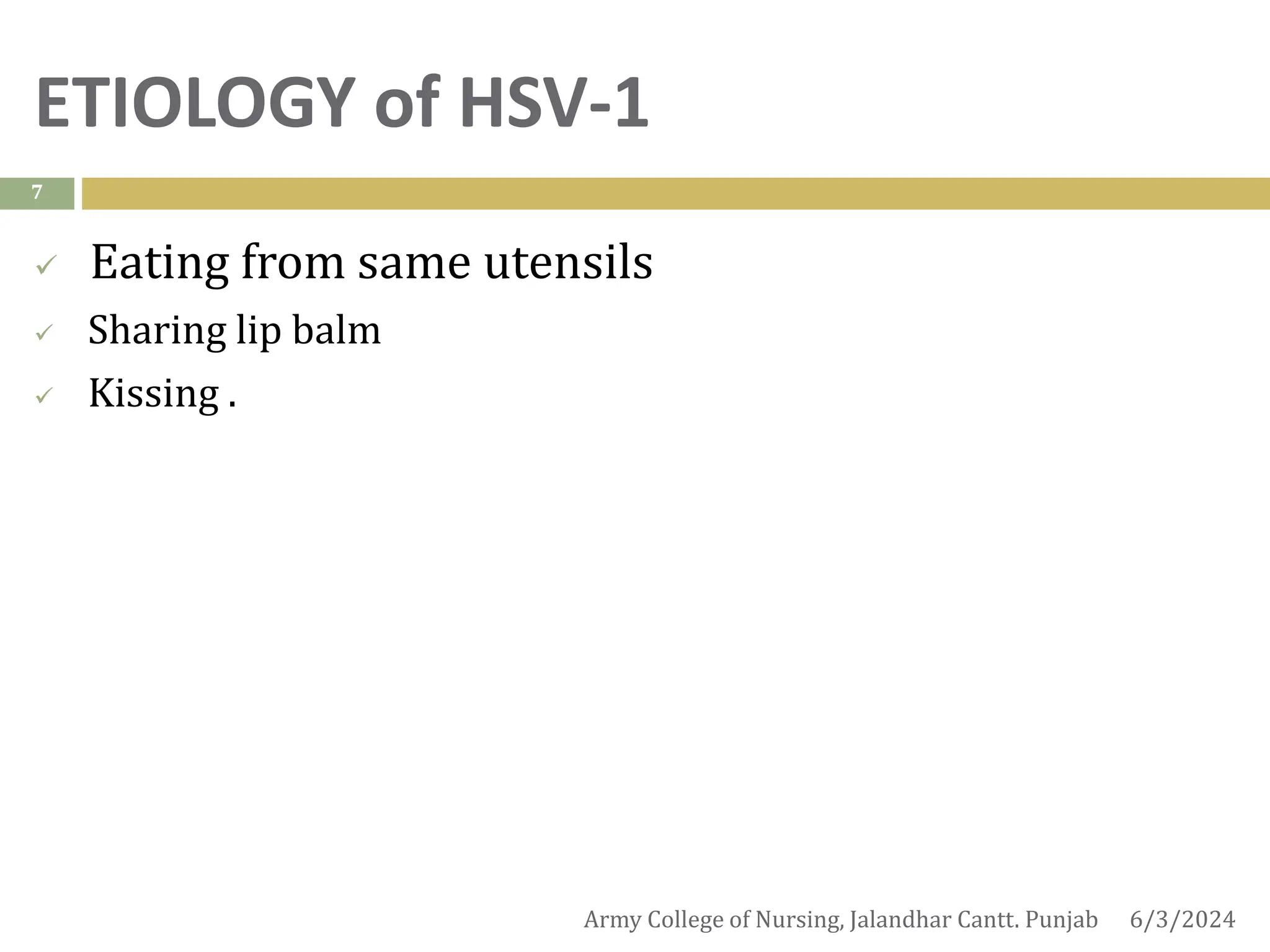 7. HERPES, treatment and nursing management .ppt