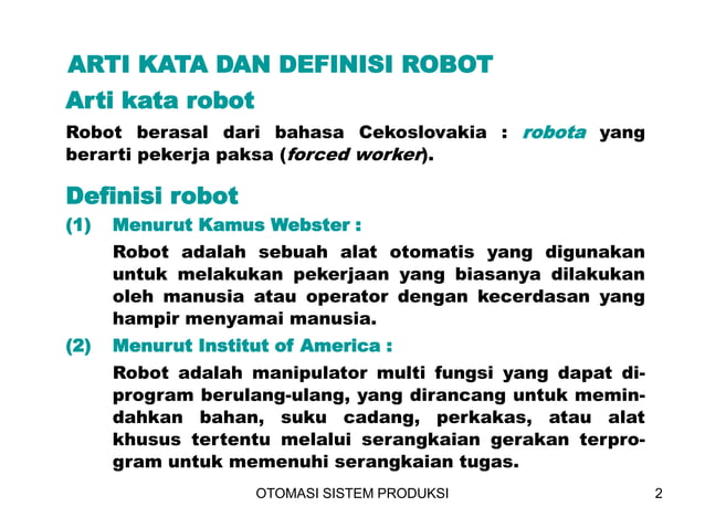 7.-Robot-Industri.pptrobotik untuk membantu manusia | PPT