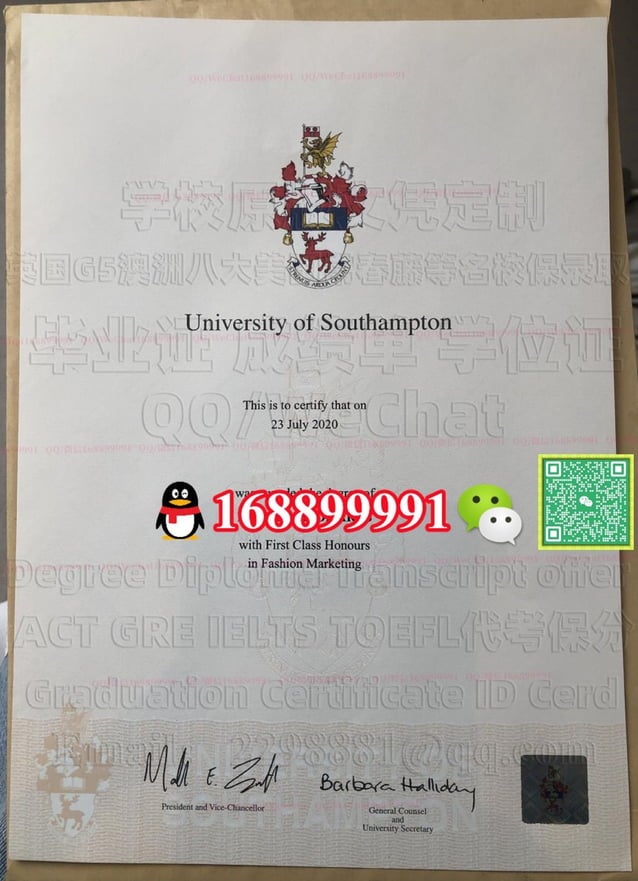University of Southampton degree offer diploma Transcript | PDF