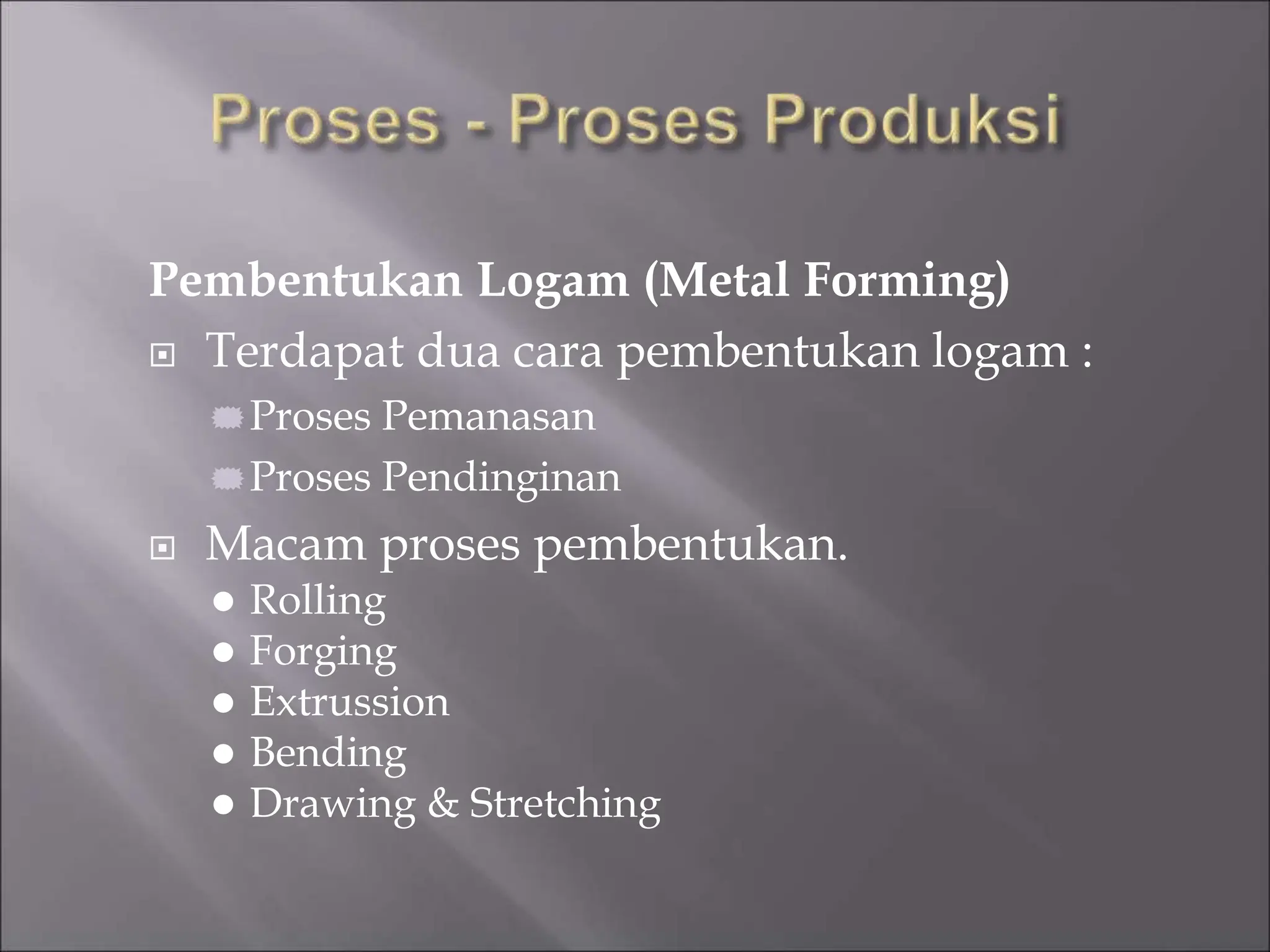 Teknik Manufaktur Rekayasa Industrippt// | PPT