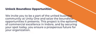 Unveiling Unity One The Epitome of Commercial Excellence. | PPT