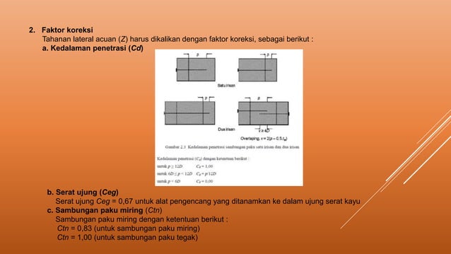 Sambungan Kayu dengan Paku, Struktur Kayu | PPT