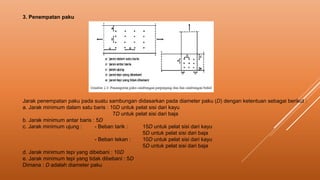 Sambungan Kayu dengan Paku, Struktur Kayu | PPTX