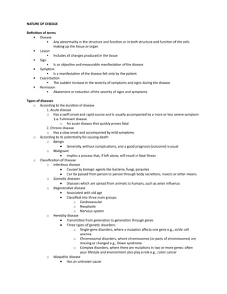 Etiology of diseases in Immunology and Serology | PDF