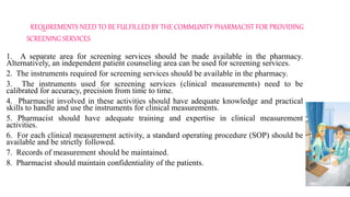7.Health screening services in community pharmacy.pptx
