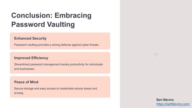 The Comprehensive Guide to Password Vaulting | PPT