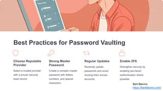 The Comprehensive Guide to Password Vaulting | PPTX