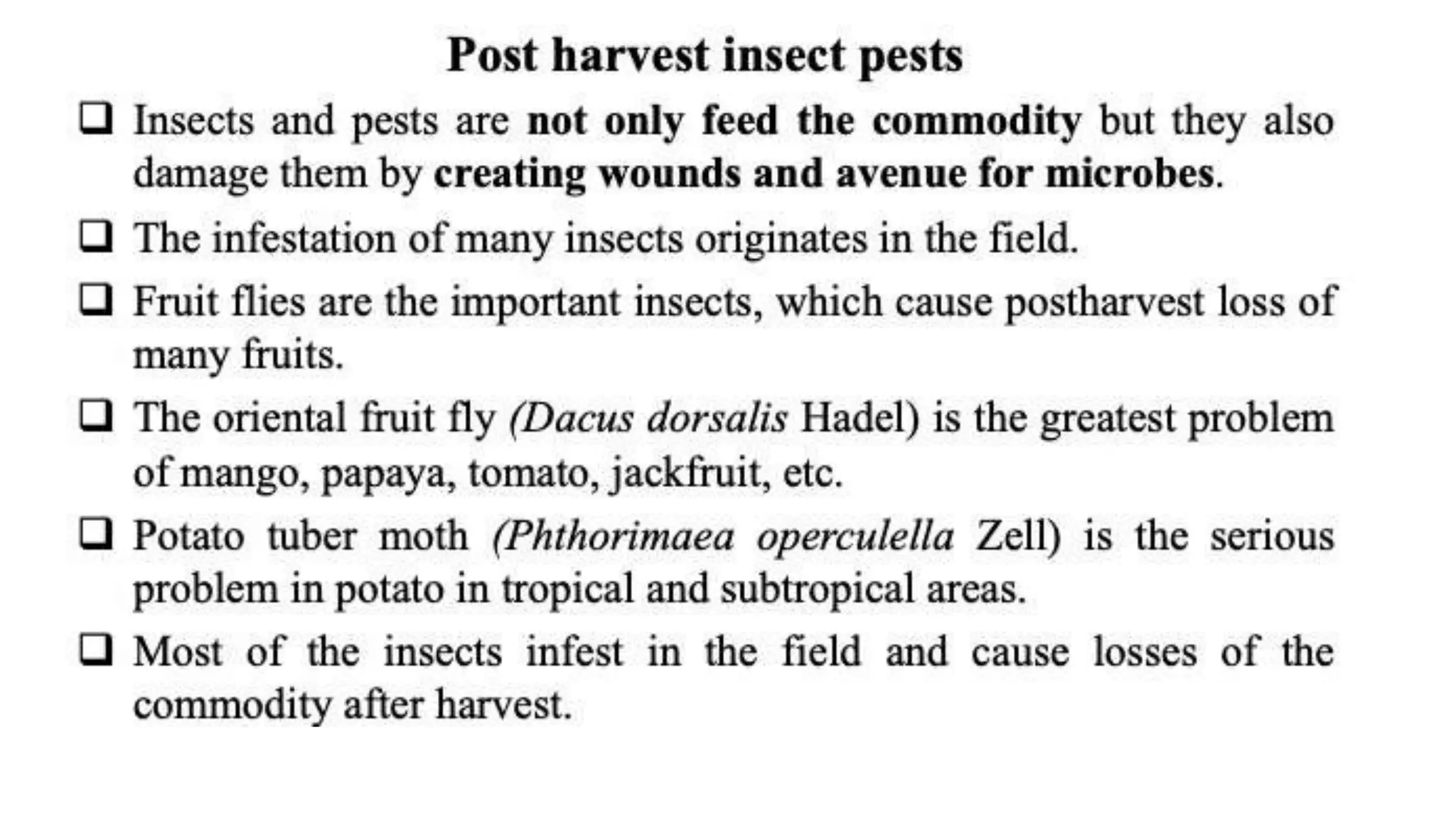 7. Post Harvest Entomology and their control.pptx