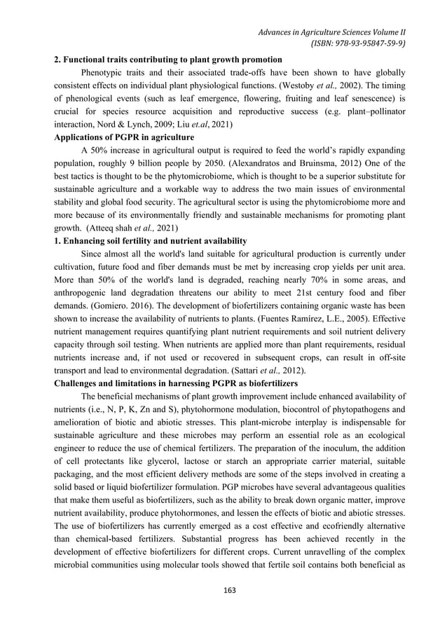 FORECASTING THE POSSIBILITIES OF PLANT GROWTHPROMOTING RHIZOBACTERIA ...