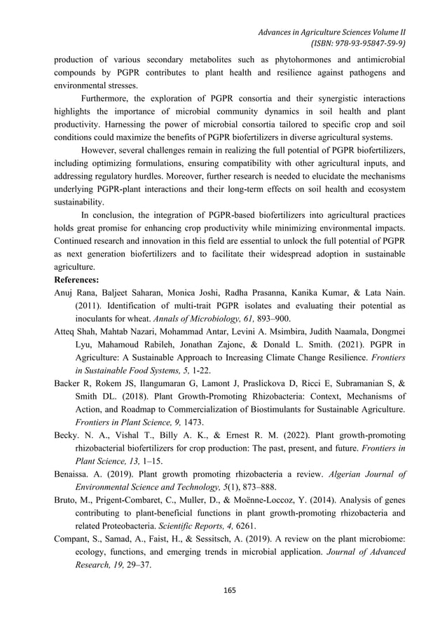 FORECASTING THE POSSIBILITIES OF PLANT GROWTHPROMOTING RHIZOBACTERIA ...