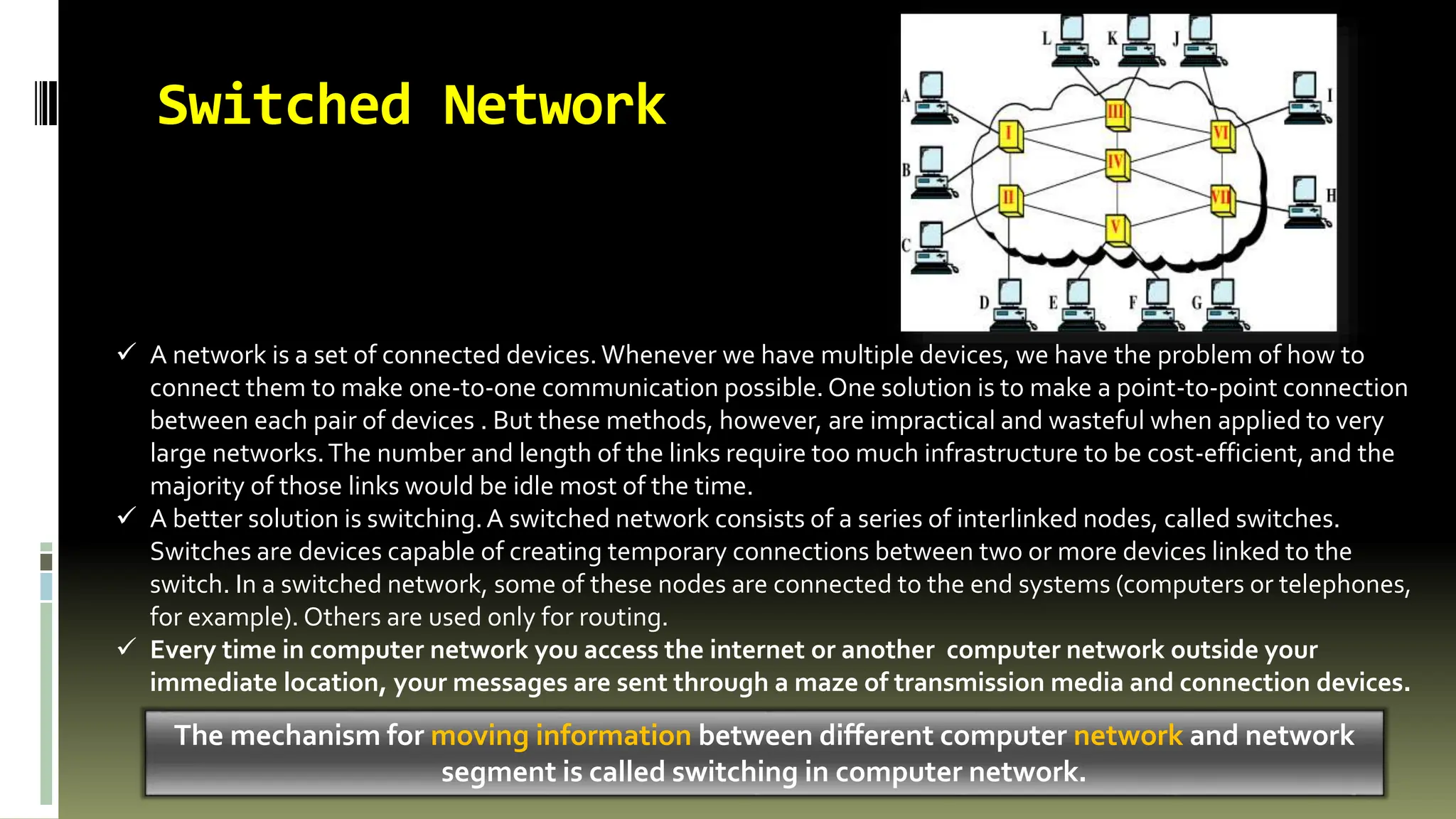 Switching Techniques And Types Of Switching In Computer Networks Ppsx Computer Networking