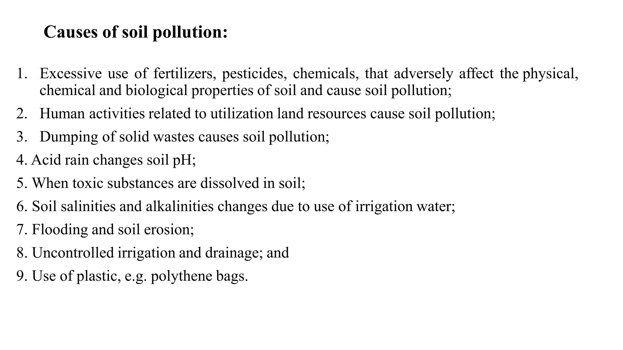 7. Soil Pollution.pptx chapter three Envieronmental | PPTX | Gardening ...