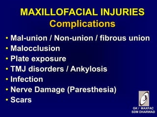 Complications of maxfax injuries pptx. 7 | PPT
