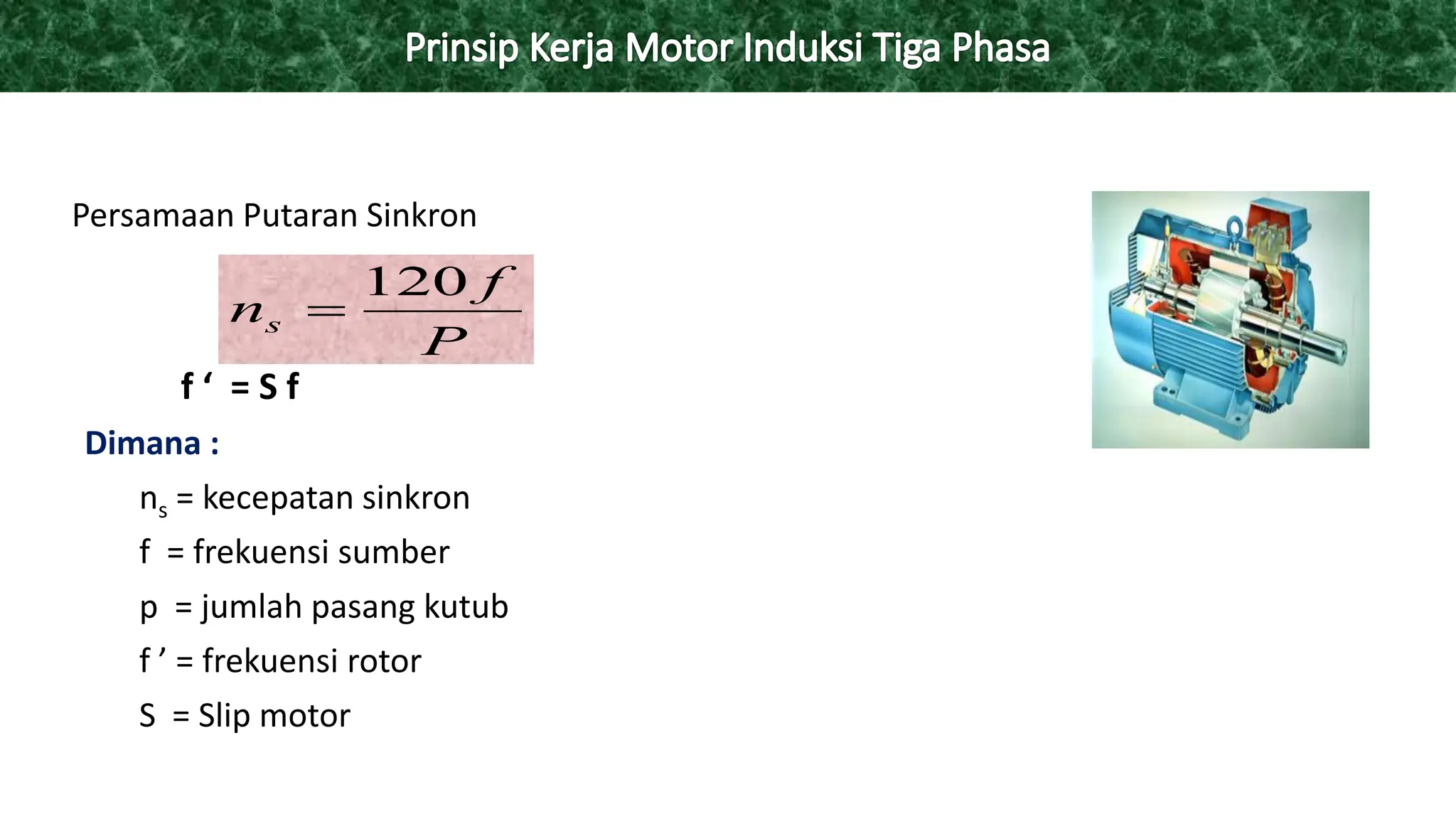 7. PRINSIP KERJA MOTOR INDUKSI Pens JOSSSS | PPT