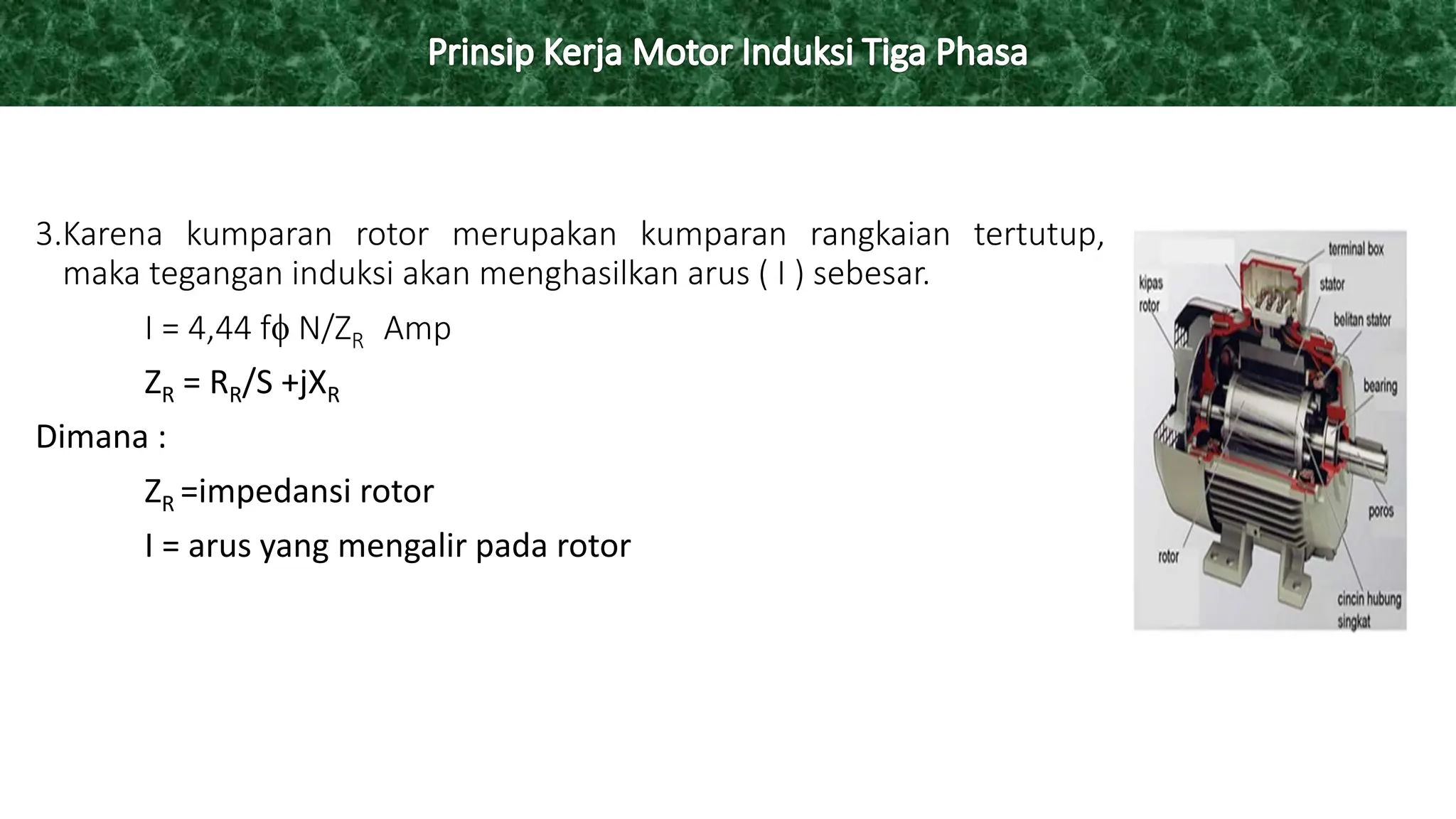 7. PRINSIP KERJA MOTOR INDUKSI Pens JOSSSS | PPT