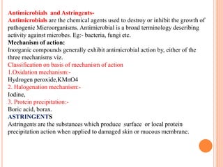 Topical Agents-Introduction and Classification | PPT