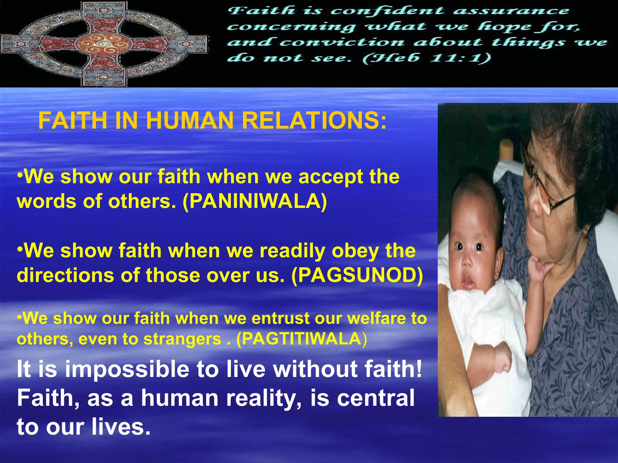 The Roman Catholic - Our Response Faith.PPT