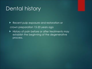 GERIATRIC -recent pulp exposure and restoretion | PPT