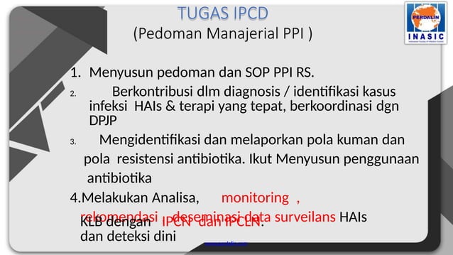 Peran dan Fungsi (Infection prevention and control doctor) IPCD ...