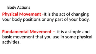 7. PHYSICAL EDUCATION.pptx for grade two | PPTX