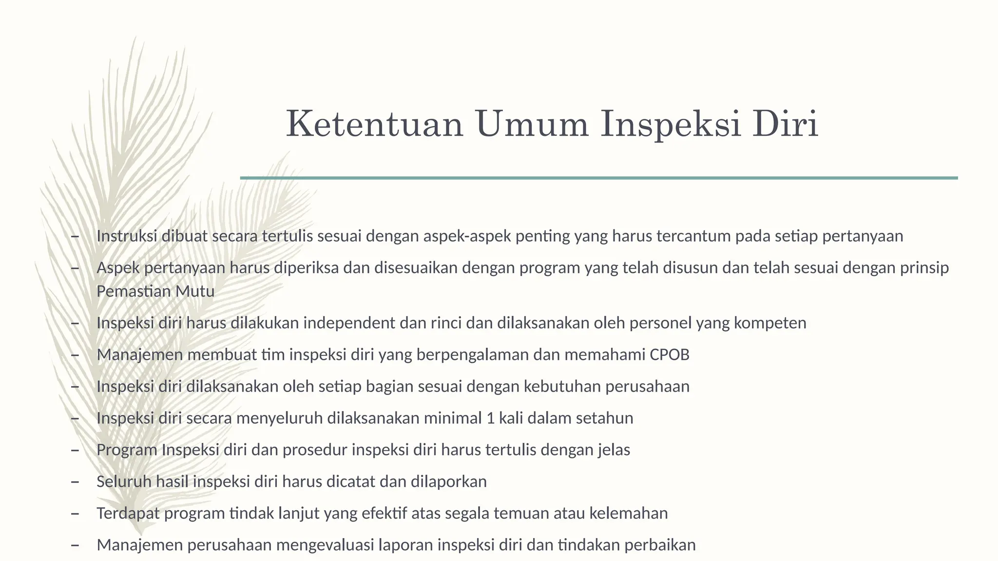 7. Inspeksi Diri & Audit.pptxXXXXXXXXXXXXXXXXXXXXXXXXXX | PPTX