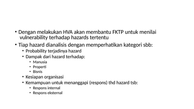 Hazard Vulnerability Assessment (HVA) healthcare | PPTX