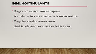 immunosuppression and stimulants Bsc Nursing | PPTX
