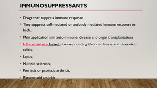 immunosuppression and stimulants Bsc Nursing | PPTX
