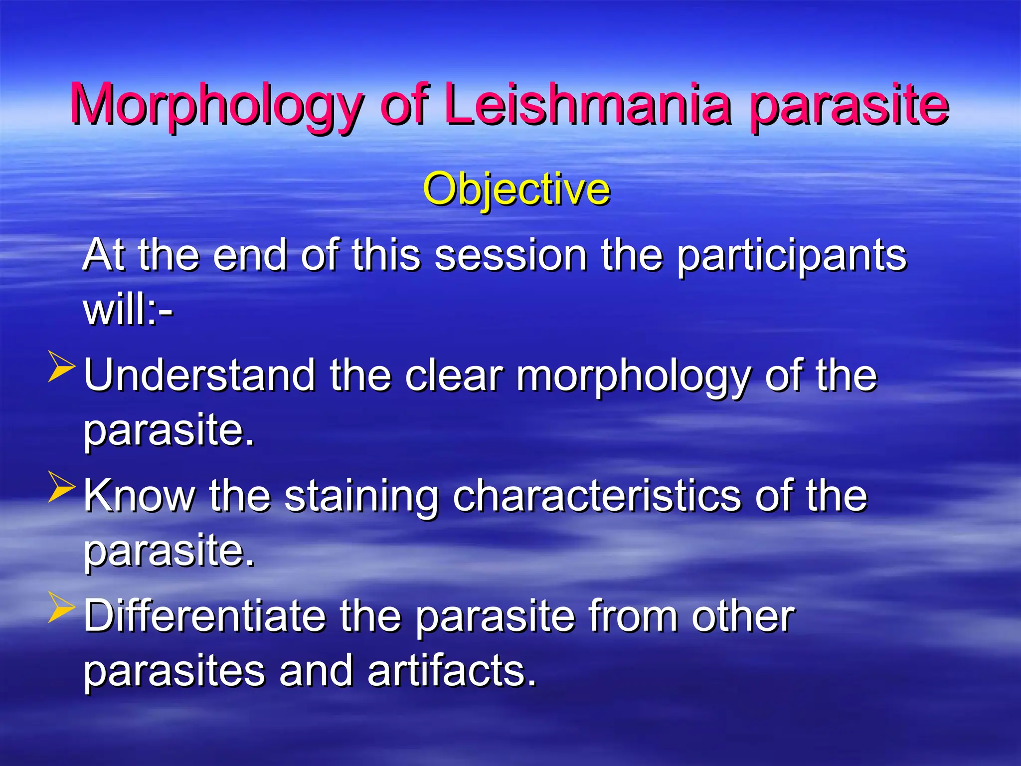 7. Morphology of leishmaniasis parasites.ppt