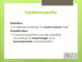 7. Cardiomyopathy.pptx cardiac diseases-- | PPT
